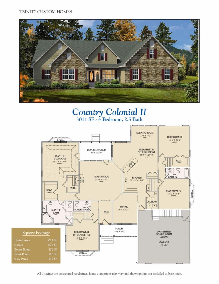 Country Colonial II - Trinity Custom Homes