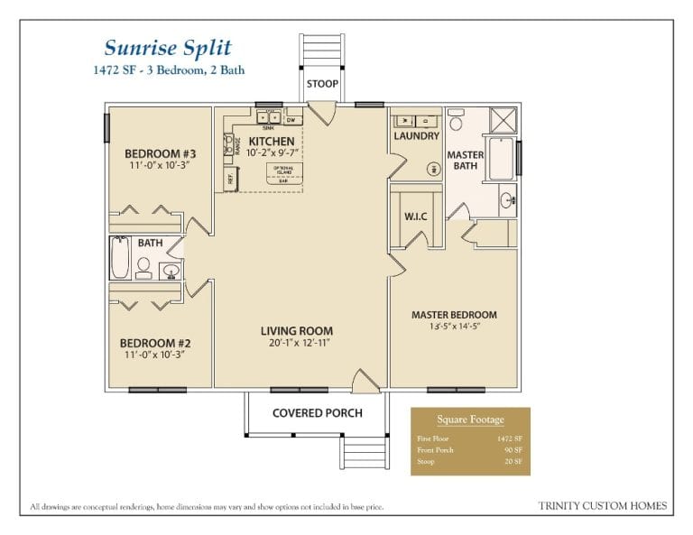 Sunrise Split - Trinity Custom Homes