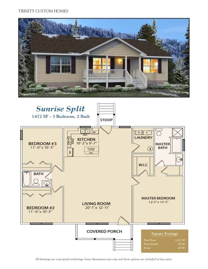 Sunrise Split - Trinity Custom Homes
